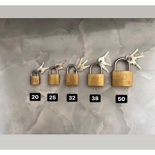 Jual Gembok Kuning Ukuran 20mm 25mm 32mm 38mm 50mm / Gembok Koper ...