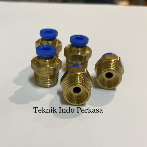 Jual MPC FITTING PNEUMATIC LURUS MALE 6MM DRAT - Drat 1/8" - Jakarta ...