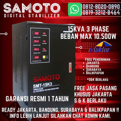 Jual VOLT STABILIZER SAMOTO SMT-15K3 15KVA 3PHASE U RUMAH / GEDUNG ...
