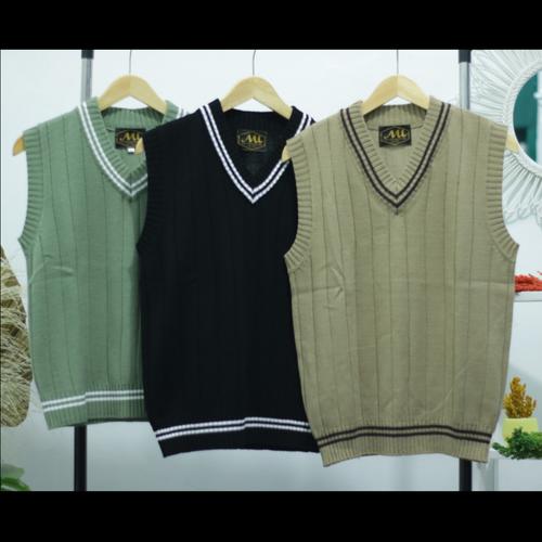 Jual Rompi Wanita Rompi Rajut Wanita Baju Wanita Rompi Rajut Unisex M Cream Mocca Kab
