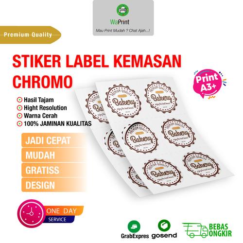 Jual CETAK STIKER LABEL KEMASAN CHROMO A3+ SEHARI JADI | PRINT STICKER ...