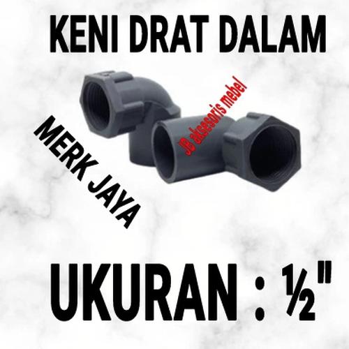 Jual KENI DRAT DALAM PVC TS 1/2" JAYA / KNIE ELBOW L PIPA PARALON KRAN ...