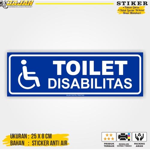 Promo stiker label sign toilet / stiker label toilet / toilet sign ...