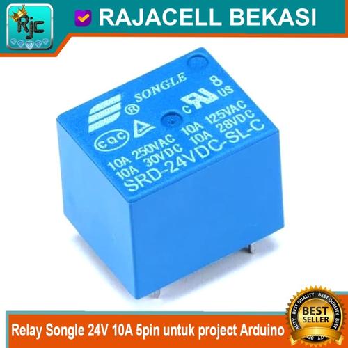 Jual Relay Songle 24V 10A 5pin untuk project Arduino0 dan Elektronika ...