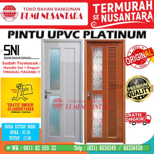 Jual Pintu PVC Tebal 2 KACA PLATINUM Special Edition 70x200 PINTU UPVC ...