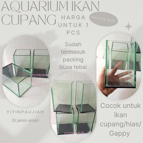 Jual Soliter cupang soliter tempat ikan cupang aquarium mini ukuran ...