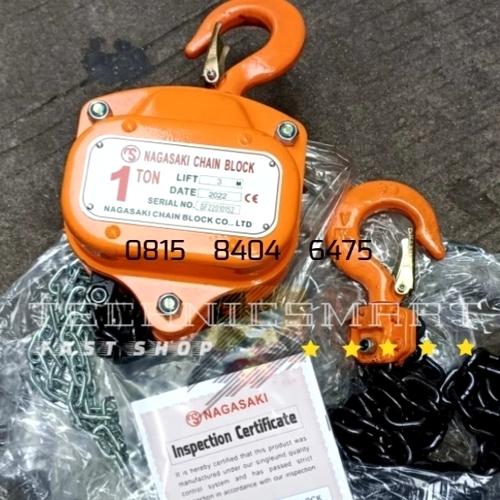 Jual Chain Block 1 Ton Takel Rantai Manual Nagasaki panjang rantai ...