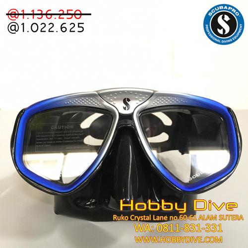 Jual Scubapro Mask Zoom Black Blue - Scuba Diving Alat Diving - Kota ...