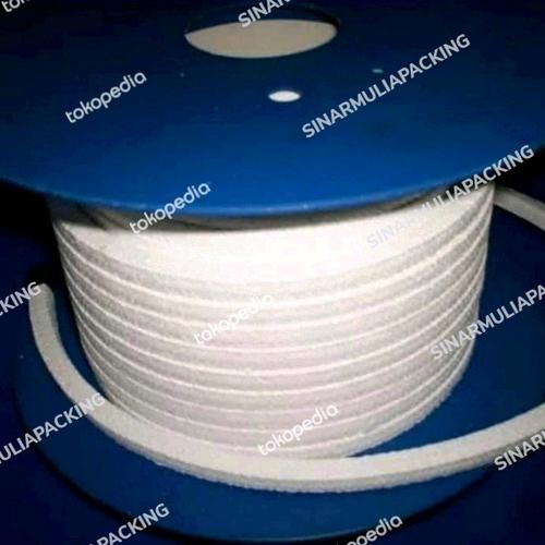 Jual gland packing square pure teflon ptfe 1/4" 6mm x 6mm x 100cm ...
