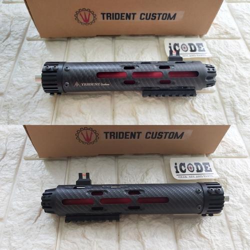 Jual Trident custom Frontset m4 handguard SUBSONIC 9" fiberoptic m4 aeg - Jakarta Utara ...