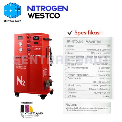 Jual Mesin Nitrogen Generator WESTCO NTI-1370AMD - Kota Bandar Lampung ...