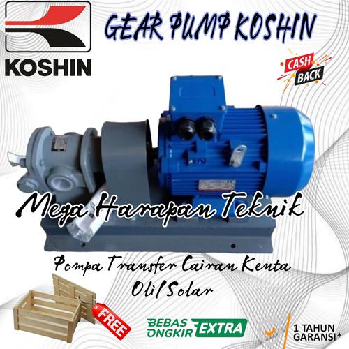 Jual Gear pump KOSHIN GL50-5 pompa cairan kental oli/solar 5,5hp 4kw ...