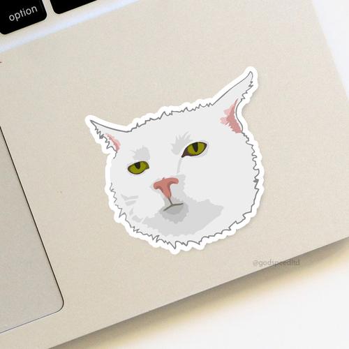 Jual Serious Cat Meme Sticker - Kota Bandung - GODSPEED STICKER | Tokopedia