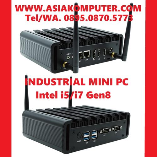 Jual Industrial Mini PC Intel i5 2Lan 2Serial 2HDMI DP Fanless RS232 ...