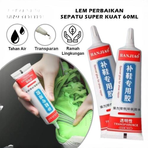 Jual Lem Sepatu Perekat Kulit Kain Kayu Serbaguna Resin 60ml Lem Super ...