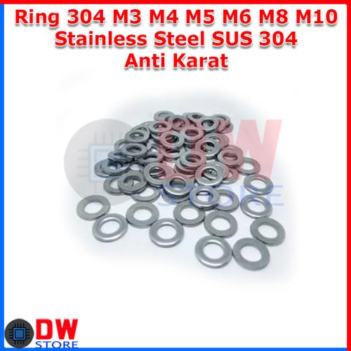 Jual Ring Plat 304 M3 M4 M5 M6 M8 M10 Stainless SUS304 SS 304 Anti ...