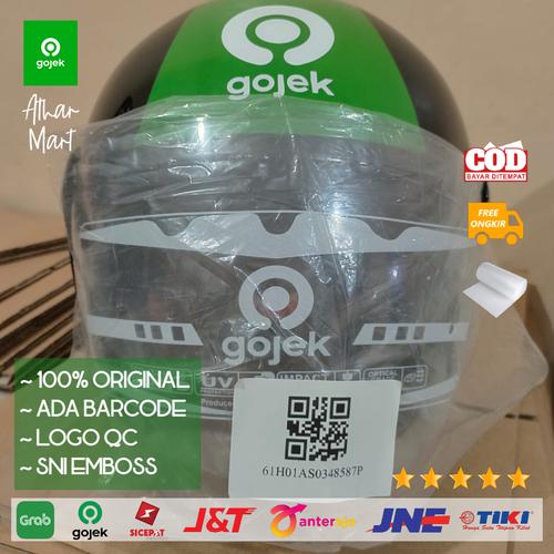 Jual Helm Go Jek Terbaru Original Barcode SNI Limited Asli Kantor DSU ...