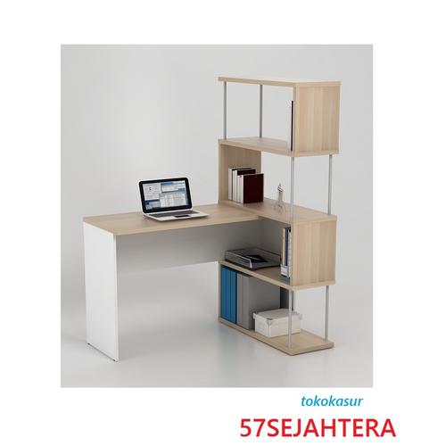 Jual Meja Belajar - Meja Kerja Minimalis dengan Rak Buku ZACK DK 80 ...
