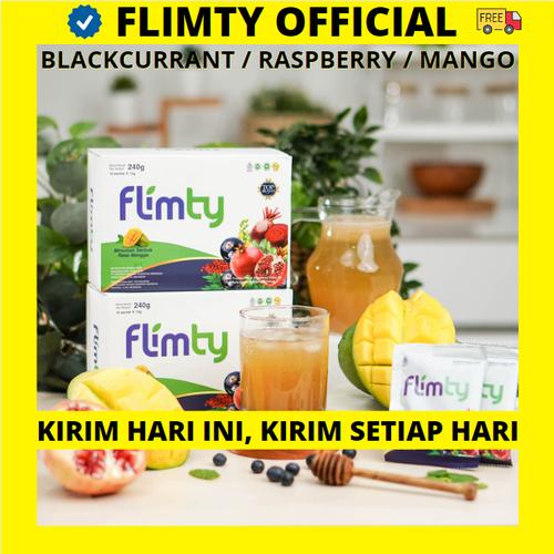 Promo FLIMTY FIBER ORIGINAL 1 BOX 16 SACHET BPOM DIET PELANGSING HALAL ...