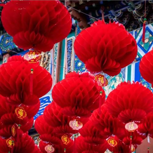 Jual Lampion Lipat Bulat Hiasan Imlek Gantung Murah Dekorasi Lampion ...