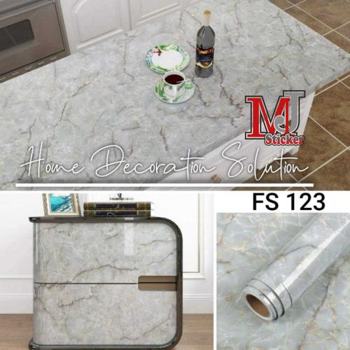Jual Sticker Deco Sheet Motif Marmer Glossy PVC Pelapis Meja Furniture ...