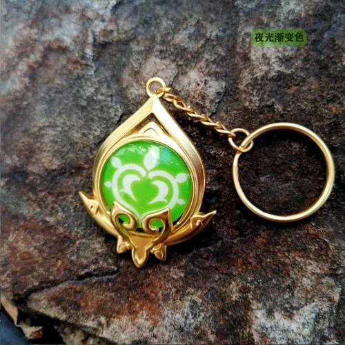 Jual Vision Sumeru Genshin Impact Gantungan kunci Metal GLOW in dark ...