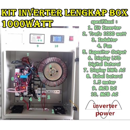 Jual box panel power 1000w inverter psw lengkap LVD Trafo 1000 watt LF ...