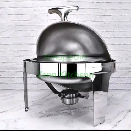 Jual Roll Top Prasmanan Bulat set Caving dish/Food warmer full ...