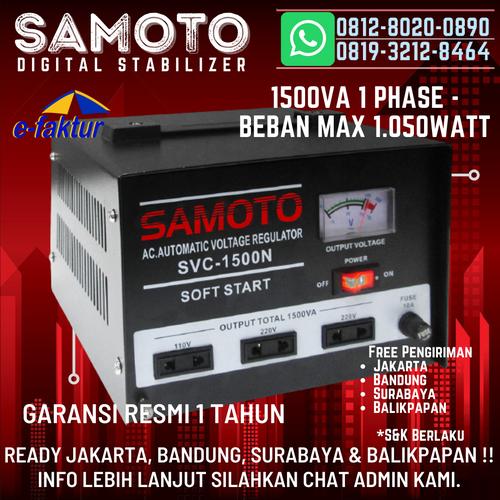 Jual STABILIZER / STAVOLT SERVO MOTOR SAMOTO 1500VA UTK KOMPUTER ...