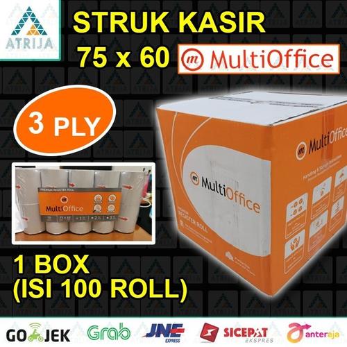 Jual 1 BOX(100) TELLSTRUK MULTIOFFICE KERTAS STRUK KASIR NCR 75x60 mm 3 ply - Kota Tangerang ...