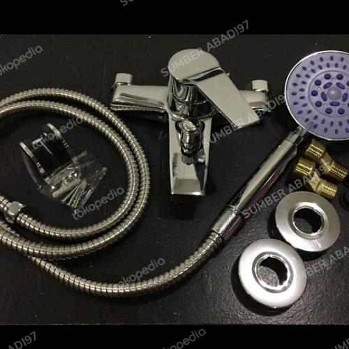 Jual Kran Bathup panas dingin komplit set / Kran kamar mandi mixer komplit - Jakarta Barat ...