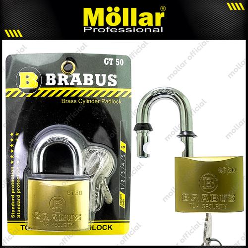 Promo BRABUS GT50 Short Gembok Kuningan 50 mm Leher Pendek Computer Key ...