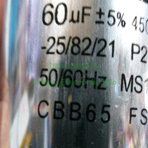 Jual Kapasitor 450v 60 mikro F volt micro Capacitor - Kota Surakarta ...