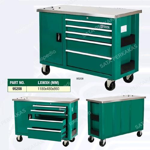 Jual SATA Toolbox Laci Trolly Perkakas Susun 5 Drawer Tools Trolley - 95208 - Jakarta Barat ...