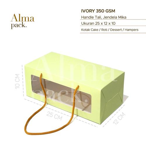 Jual IVORY- Box Handle Tali warna HIJAU 25x12x10CM Jendela Mika (E ...
