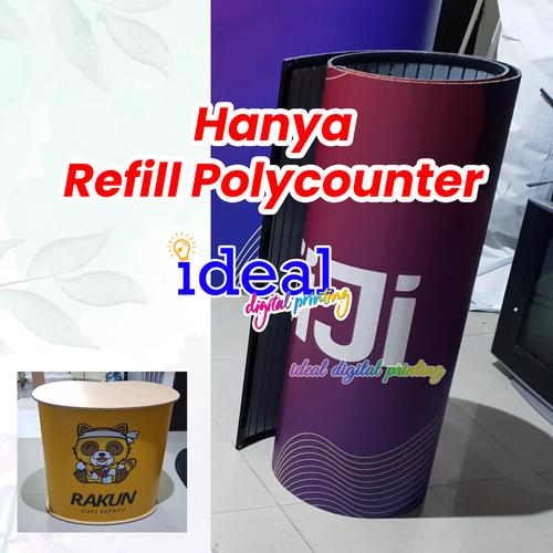Jual Refill printing Meja Big Polycounter poly counter pameran spg mall ...