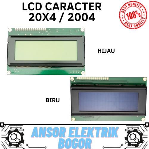 Promo LCD 20X4 DISPLAY BLUE AND GREN 5V FOR ARDUINO LCD 2004 2004A 20X4 ...