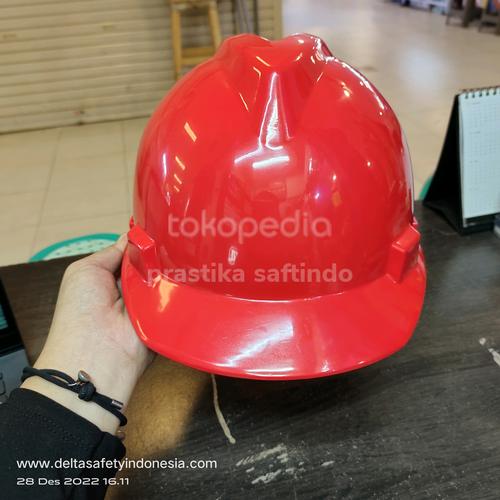 Jual Helm Safety Merk Krisbow Original Warna Merah + Tali Dagu ...