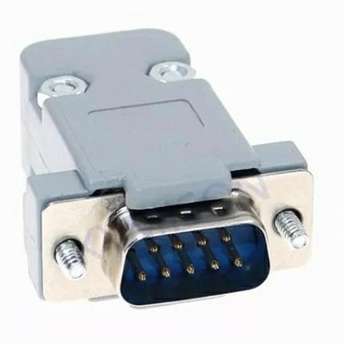 Jual DB9 DB 9 Male Socket Plug Connector 9Pin 9P Copper RS232 Cover ...