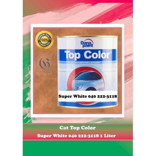 Jual Cat Duco Top Color Super White 040 222-3118 1 Liter - Jakarta ...