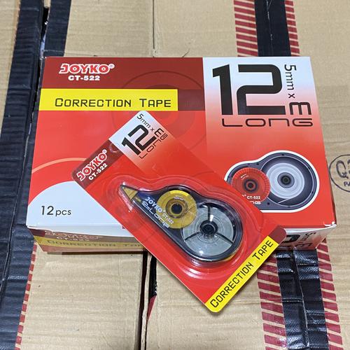 Jual [1 Box Isi 12 Pcs] Joyko Correction Tape / Tipx Tipex Kertas CT ...