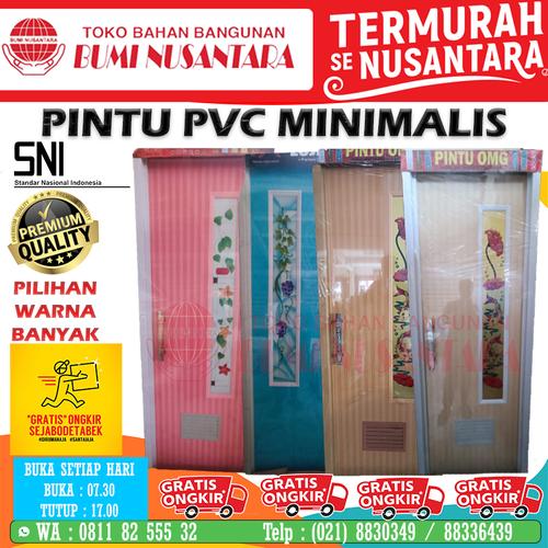 Jual Pintu Kamar Mandi Minimalis PVC Pintu PVC Polos Pintu WC Plastik ...