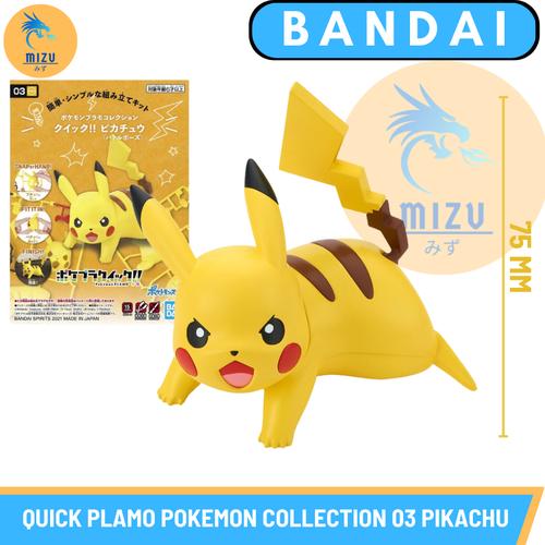 Jual Pokemon Plamo PIKACHU Quick Collection 03 BANDAI Pokepla Model Kit ...