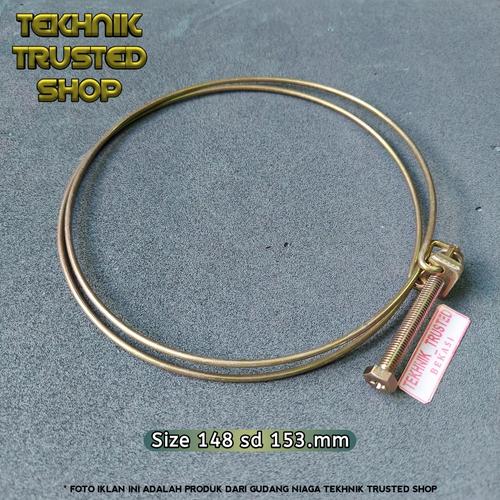 Jual Clamp wire hose besi 6" ( 148-153mm ) klem kawat selang pipa dll ...