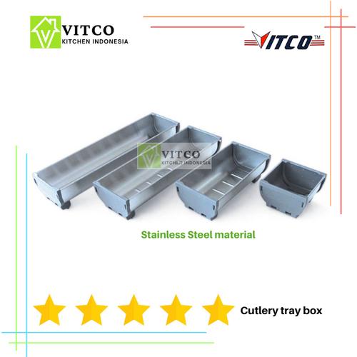 Jual VITCO Cutlery Insert Tray Box / Tatakan alat makan Stainless Steel ...