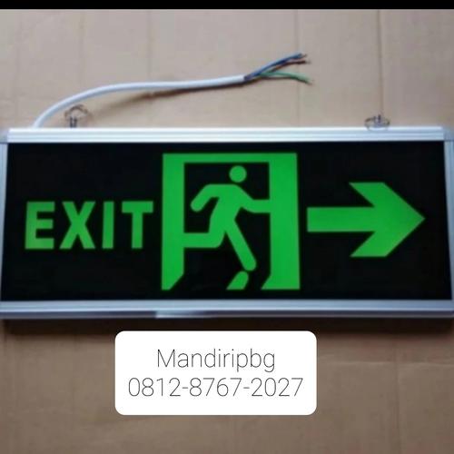 Jual Emergency EXIT Lamp LED 2 Sisi lampu exit orang lari led kaca 2 ...