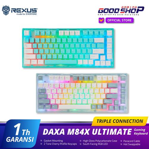 Promo Rexus Daxa M84X Ultimate Mechanical Keyboard - Gaming Keyboard ...