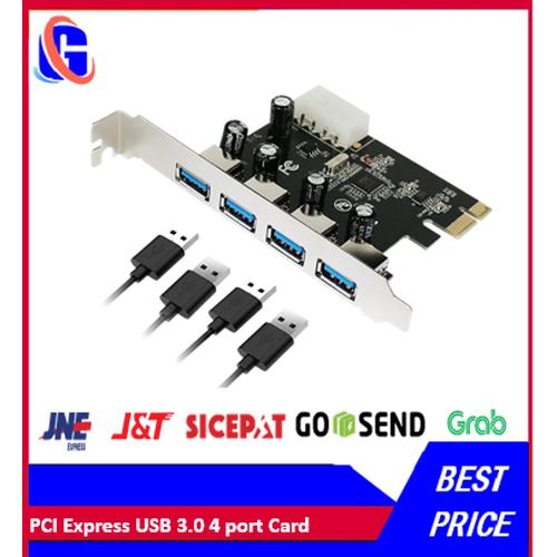 Jual PCI Express USB 3.0 4 port Card - PCIE PCI-E Express Usb 3.0 4 port - Kota Bandung ...