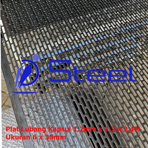 Jual Plat Lubang Kapsul Besi 1.2mm x 1.2 x 2.4M | Perforated Sheet 1 ...