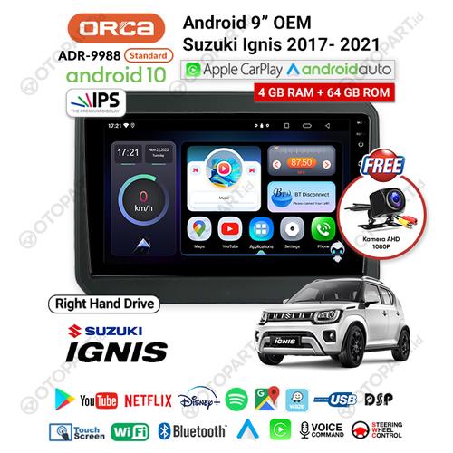 Jual Head Unit TV Android 9" inch + Frame OEM Suzuki IGNIS 2017-2021 ORCA - NEW STANDAR - Kota ...